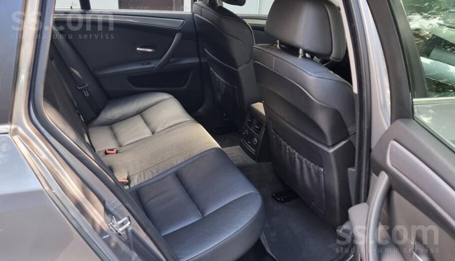Grey BMW 530 2008 in Riga, with an engine capacity of 3.00 L and mileage of 266 thousand km for 5990 €, photo 17 on AUTOMOTO.COM.LV