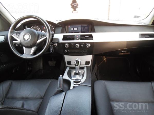Grey BMW 530 2009 in Valmiera, with an engine capacity of 3.00 L and mileage of 0 thousand km for 4990 €, photo 8 on AUTOMOTO.COM.LV