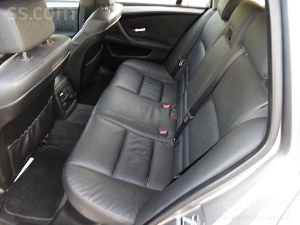 Grey BMW 530 2009 in Valmiera, with an engine capacity of 3.00 L and mileage of 0 thousand km for 4990 €, photo 10 on AUTOMOTO.COM.LV
