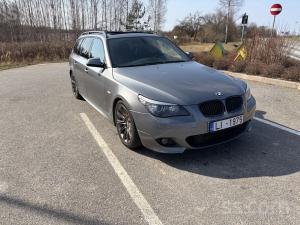 Grey BMW 530 2009 in Valmiera, with an engine capacity of 3.00 L and mileage of 412 thousand km for 7400 €, photo  on AUTOMOTO.COM.LV