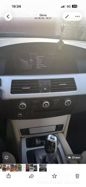 Grey BMW 530 2009 in Rezekne, with an engine capacity of 3.00 L and mileage of 376 thousand km for 5800 €, photo 4 on AUTOMOTO.COM.LV