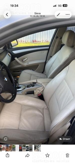 Grey BMW 530 2009 in Rezekne, with an engine capacity of 3.00 L and mileage of 376 thousand km for 5800 €, photo 6 on AUTOMOTO.COM.LV