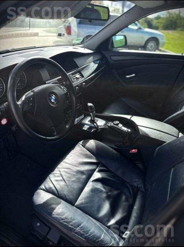 Grey BMW 530 2009 in Rezekne, with an engine capacity of 3.00 L and mileage of 346 thousand km for 5390 €, photo 5 on AUTOMOTO.COM.LV