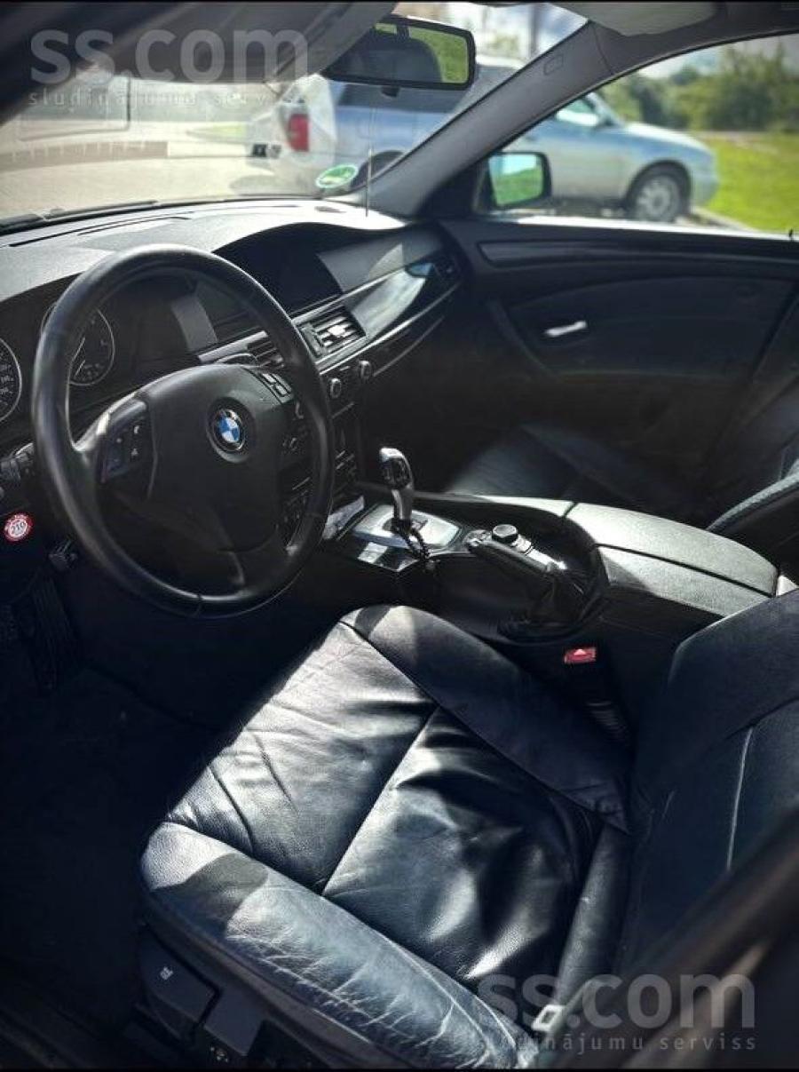 Grey BMW 530 2009 in Rezekne, with an engine capacity of 3.00 L and mileage of 346 thousand km for 5390 €, photo 6 on AUTOMOTO.COM.LV