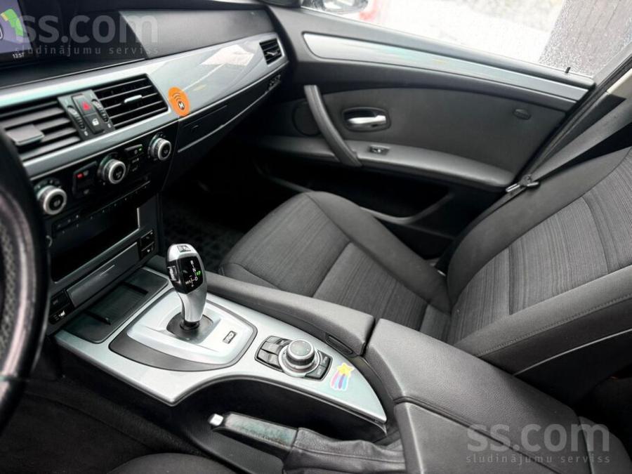 Pelēks BMW 530 2009 Rīga, ar dzinēja tilpumu 3.00 L un nobraukumu 292 tūkst. km par 3900 €, foto 14 vietnē AUTOMOTO.COM.LV