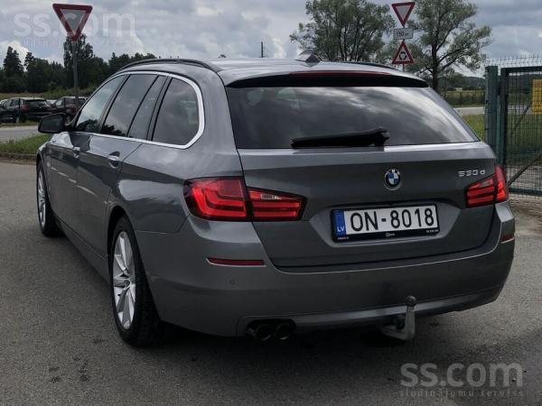 Grey BMW 530 2010 in Cesis, with an engine capacity of 3.00 L and mileage of 0 thousand km for 8900 €, photo 4 on AUTOMOTO.COM.LV
