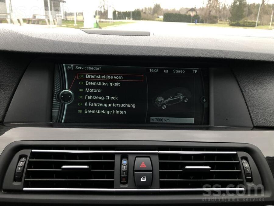 Grey BMW 530 2010 in Cesis, with an engine capacity of 3.00 L and mileage of 0 thousand km for 8900 €, photo 12 on AUTOMOTO.COM.LV