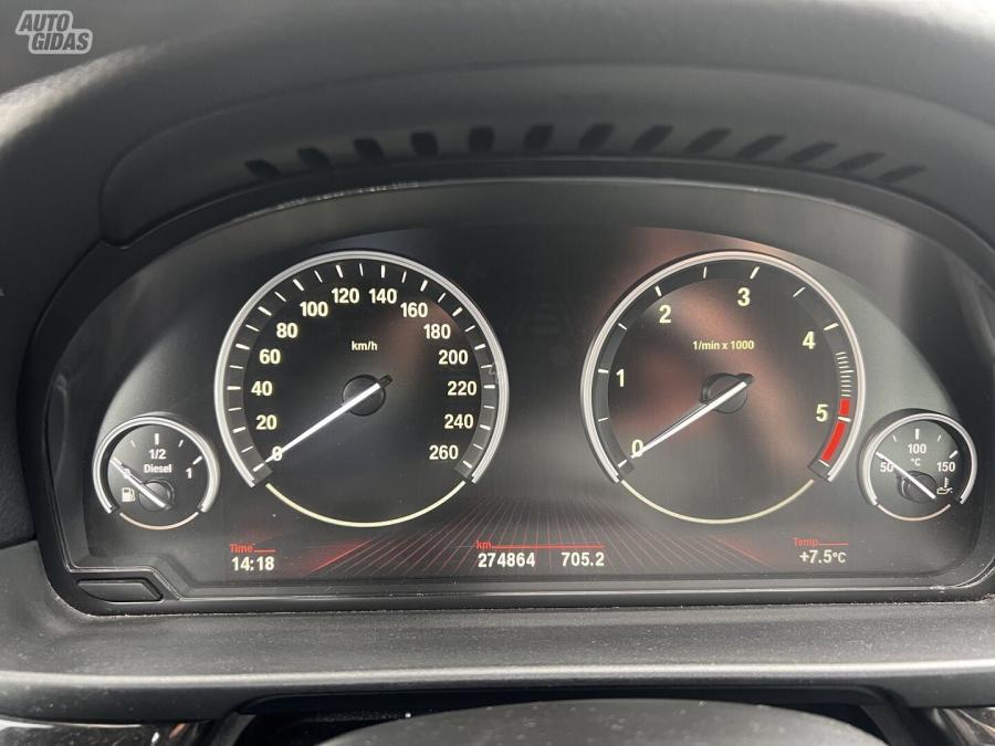 Pelēks BMW 530 2011 Viļņa, ar dzinēja tilpumu 3.00 L un nobraukumu 280 tūkst. km par 7600 €, foto 19 vietnē AUTOMOTO.COM.LV