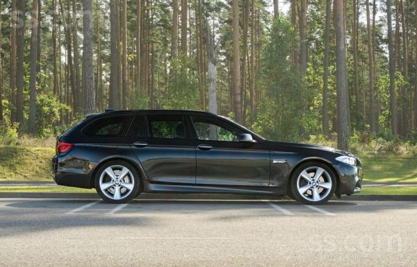 Grey BMW 530 2013 in Riga, with an engine capacity of 3.00 L and mileage of 396 thousand km for 7190 €, photo 8 on AUTOMOTO.COM.LV
