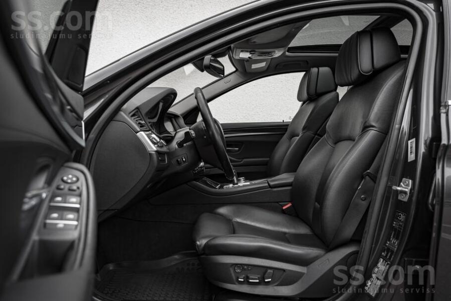 Grey BMW 530 2013 in Riga, with an engine capacity of 3.00 L and mileage of 347 thousand km for 7900 €, photo 11 on AUTOMOTO.COM.LV