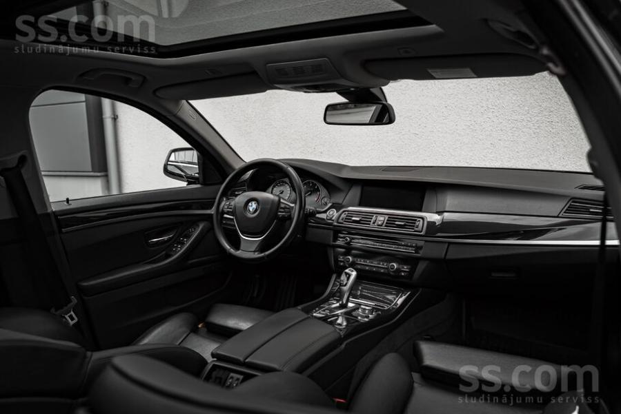 Grey BMW 530 2013 in Riga, with an engine capacity of 3.00 L and mileage of 347 thousand km for 7900 €, photo 18 on AUTOMOTO.COM.LV