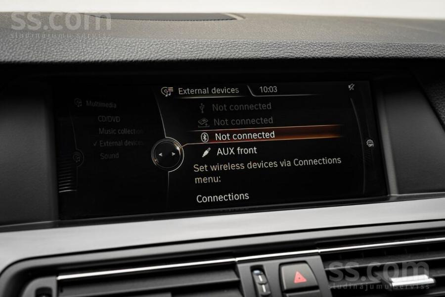 Grey BMW 530 2013 in Riga, with an engine capacity of 3.00 L and mileage of 347 thousand km for 7900 €, photo 27 on AUTOMOTO.COM.LV