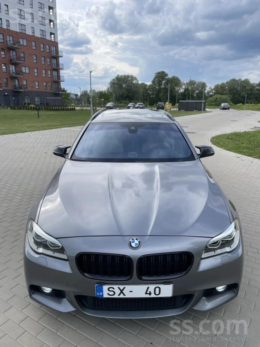 Grey BMW 530 2013 in Riga, with an engine capacity of 3.00 L and mileage of 344 thousand km for 13400 €, photo 1 on AUTOMOTO.COM.LV