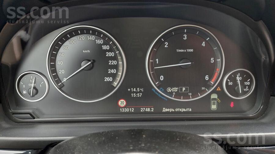 Grey BMW 530 2013 in Riga, with an engine capacity of 3.00 L and mileage of 132 thousand km for 8900 €, photo 17 on AUTOMOTO.COM.LV