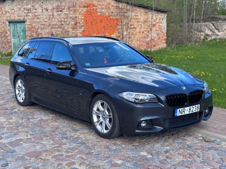 Grey BMW 530 2013 in Kuldiga, with an engine capacity of 3.00 L and mileage of 298 thousand km for 13499 €, photo 3 on AUTOMOTO.COM.LV