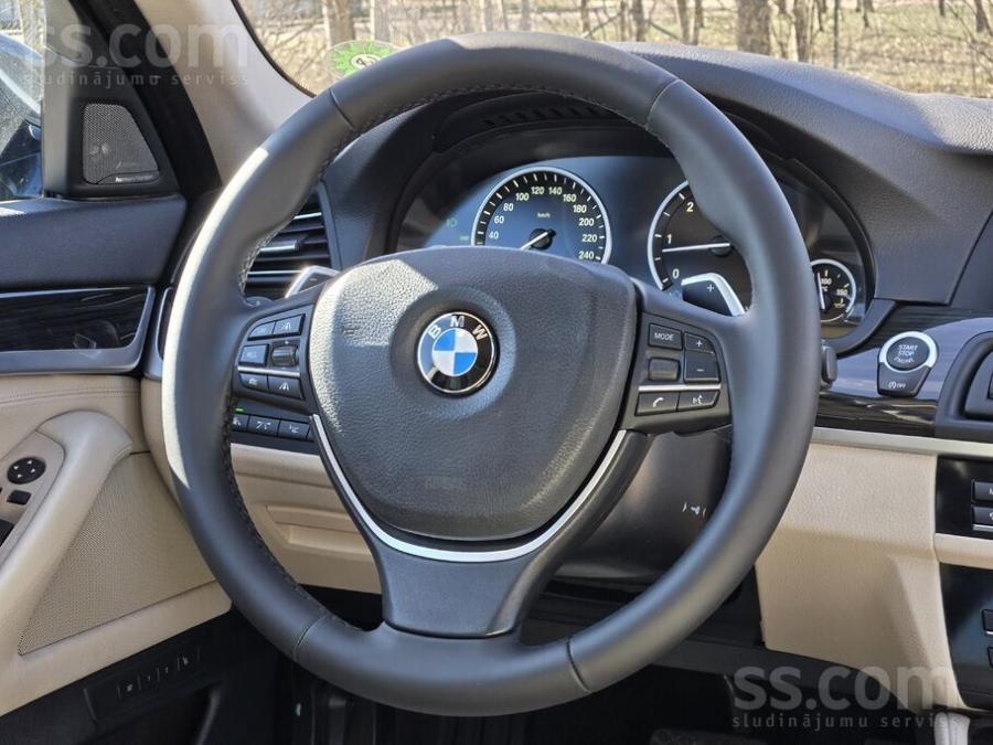 Grey BMW 530 2014 in Riga, with an engine capacity of 3.00 L and mileage of 239 thousand km for 9500 €, photo 10 on AUTOMOTO.COM.LV
