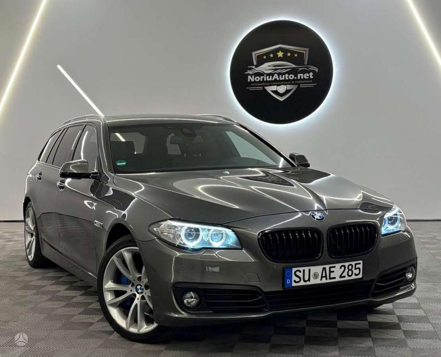 Grey BMW 530 2014 in Marijampole, with an engine capacity of 2.99 L and mileage of 243 thousand km for 11999 €, photo 1 on AUTOMOTO.COM.LV