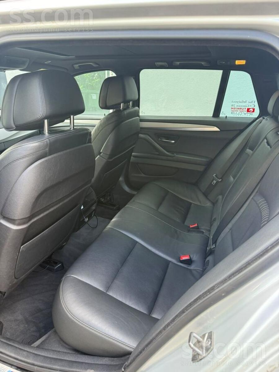 Grey BMW 530 2014 in Riga, with an engine capacity of 3.00 L and mileage of 0 thousand km for 12900 €, photo 12 on AUTOMOTO.COM.LV