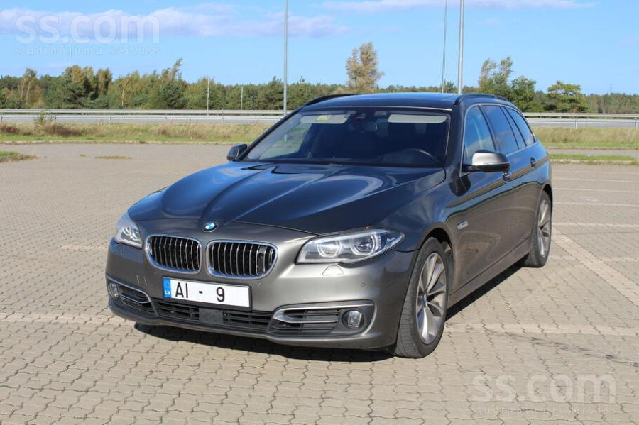 Grey BMW 530 2014 in Riga, with an engine capacity of 3.00 L and mileage of 261 thousand km for 14200 €, photo 1 on AUTOMOTO.COM.LV