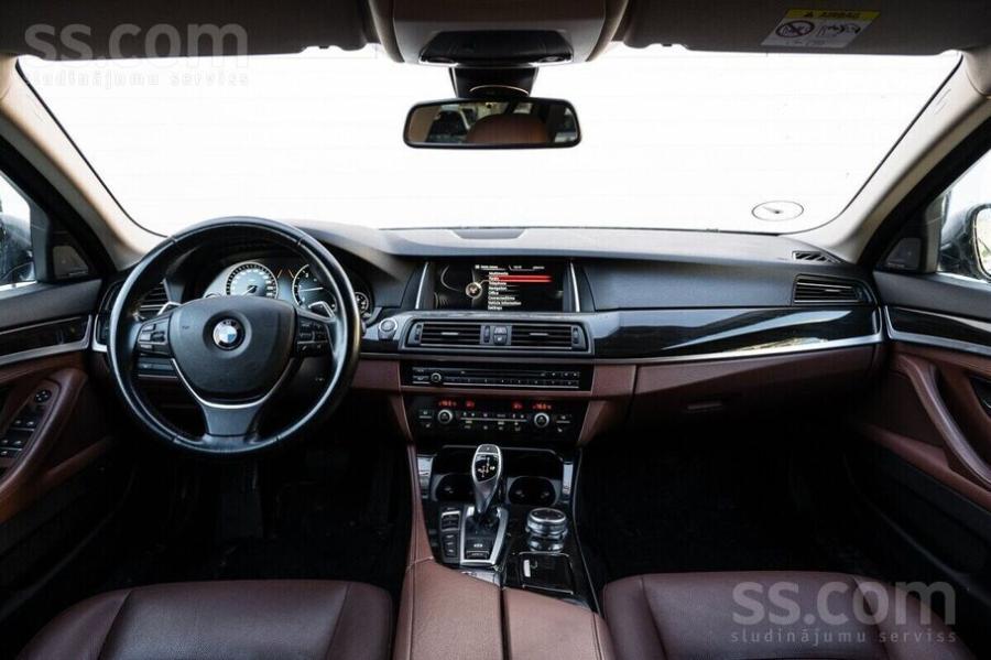 Grey BMW 530 2015 in Riga, with an engine capacity of 3.00 L and mileage of 260 thousand km for 11500 €, photo 10 on AUTOMOTO.COM.LV