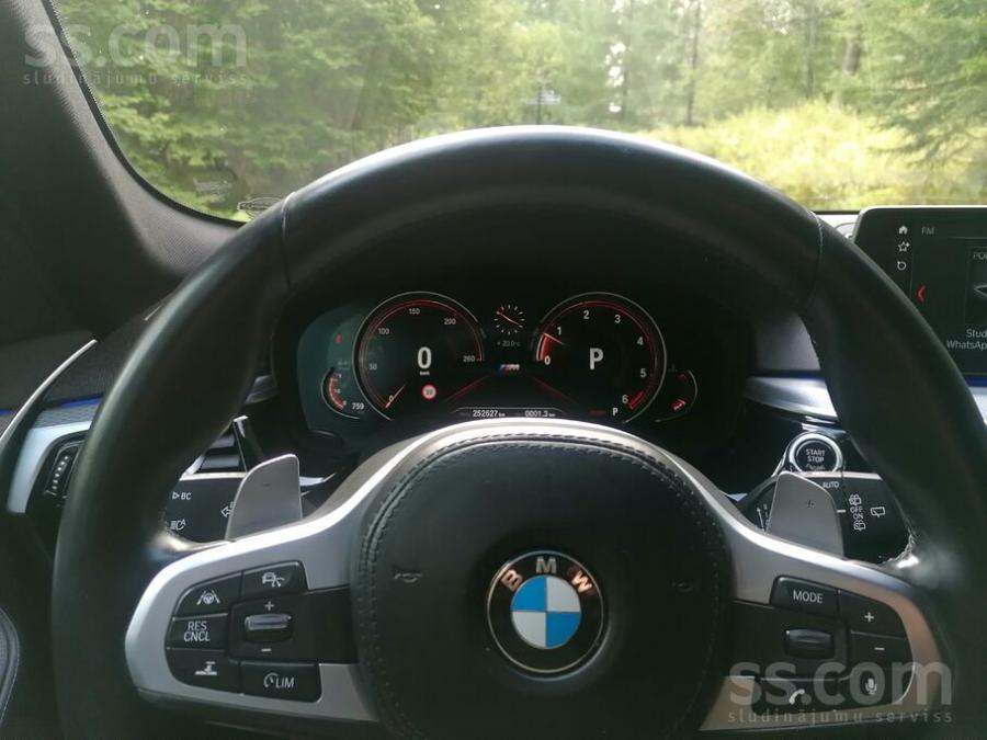 Grey BMW 530 2017 in Aluksne, with an engine capacity of 3.00 L and mileage of 296 thousand km for 19300 €, photo 7 on AUTOMOTO.COM.LV