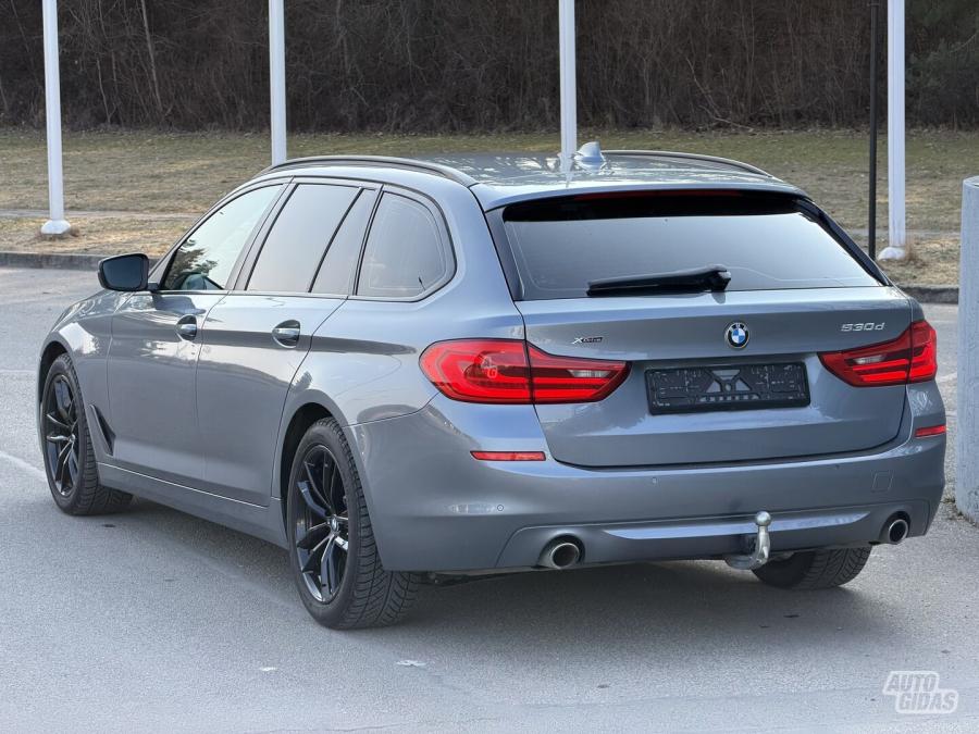 Grey BMW 530 2018 in Vilnius, with an engine capacity of 3.00 L and mileage of 170 thousand km for 21900 €, photo 3 on AUTOMOTO.COM.LV