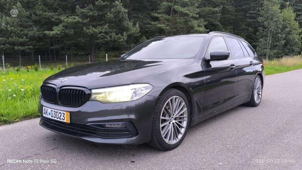 Grey BMW 530 2018 in Vilnius, with an engine capacity of 2.99 L and mileage of 218 thousand km for 14990 €, photo 1 on AUTOMOTO.COM.LV