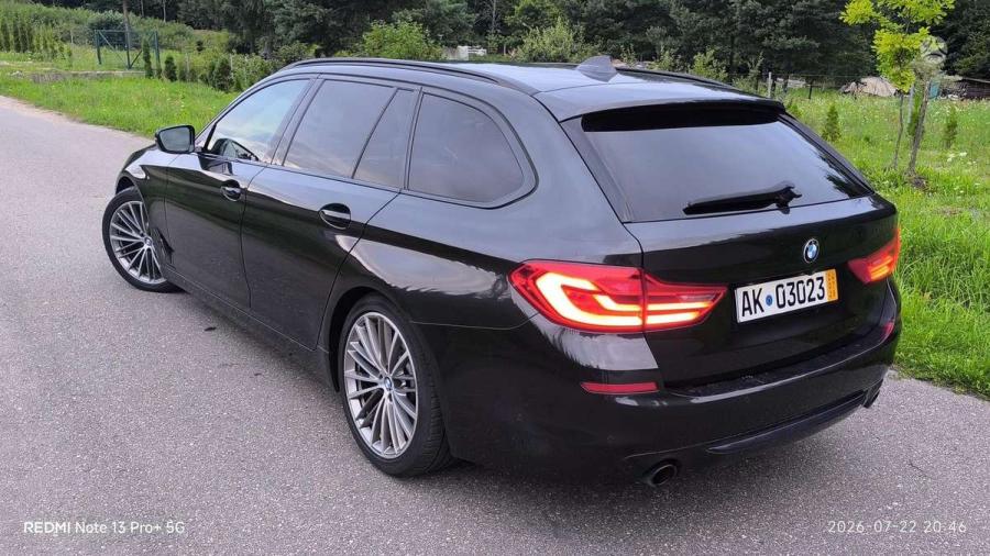 Grey BMW 530 2018 in Vilnius, with an engine capacity of 2.99 L and mileage of 218 thousand km for 14990 €, photo 6 on AUTOMOTO.COM.LV