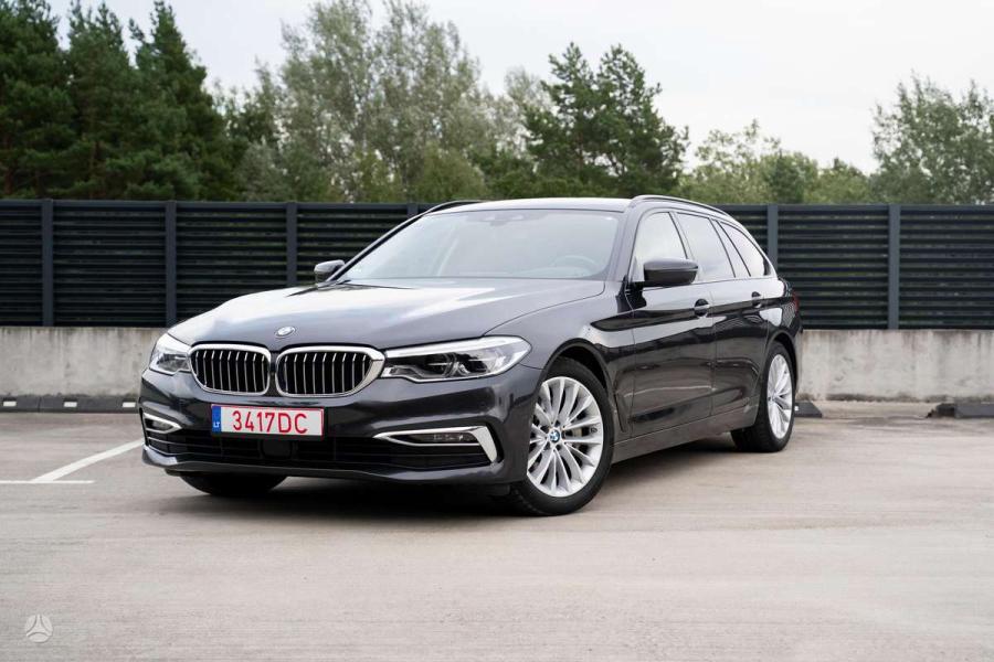 Grey BMW 530 2018 in Vilnius, with an engine capacity of 2.99 L and mileage of 186 thousand km for 21300 €, photo 3 on AUTOMOTO.COM.LV
