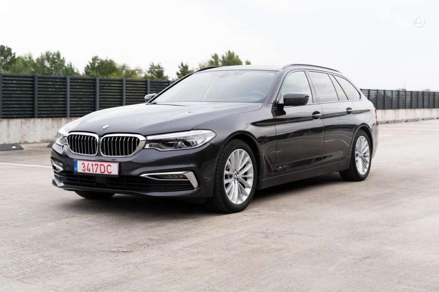 Grey BMW 530 2018 in Vilnius, with an engine capacity of 2.99 L and mileage of 186 thousand km for 21300 €, photo 5 on AUTOMOTO.COM.LV