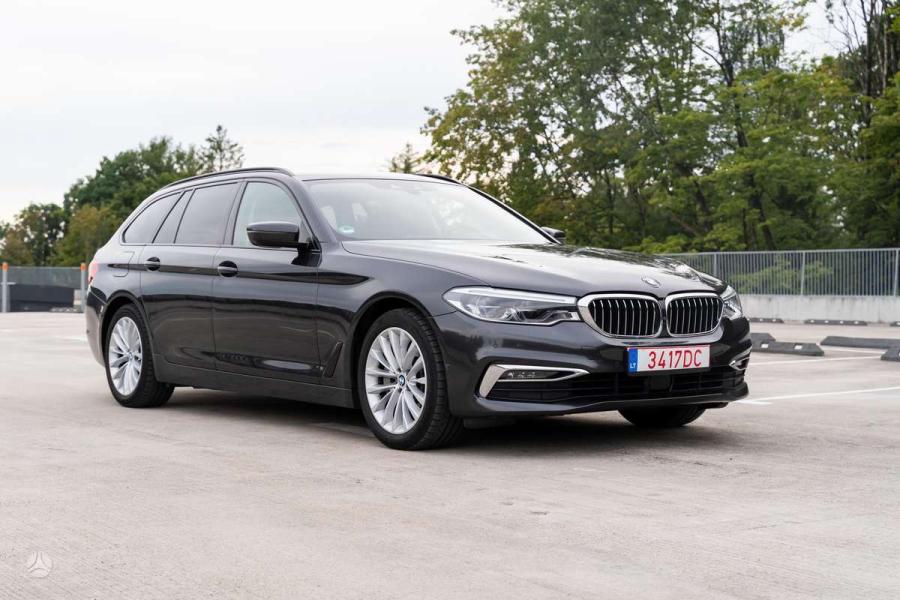 Grey BMW 530 2018 in Vilnius, with an engine capacity of 2.99 L and mileage of 186 thousand km for 21300 €, photo 7 on AUTOMOTO.COM.LV