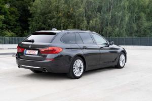 Grey BMW 530 2018 in Vilnius, with an engine capacity of 2.99 L and mileage of 186 thousand km for 21300 €, photo 9 on AUTOMOTO.COM.LV