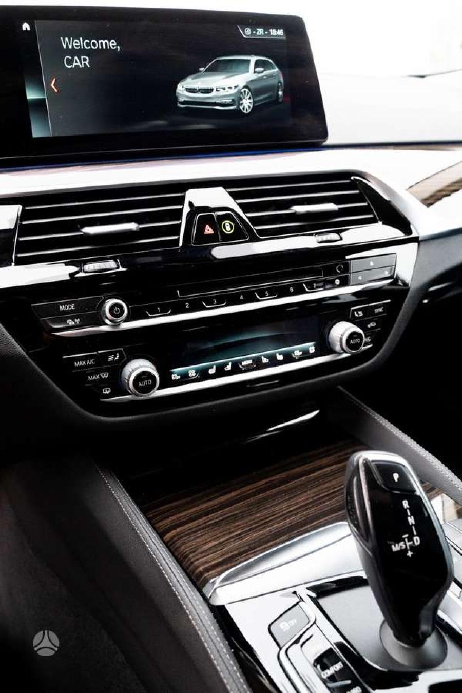 Grey BMW 530 2018 in Vilnius, with an engine capacity of 2.99 L and mileage of 186 thousand km for 21300 €, photo 21 on AUTOMOTO.COM.LV