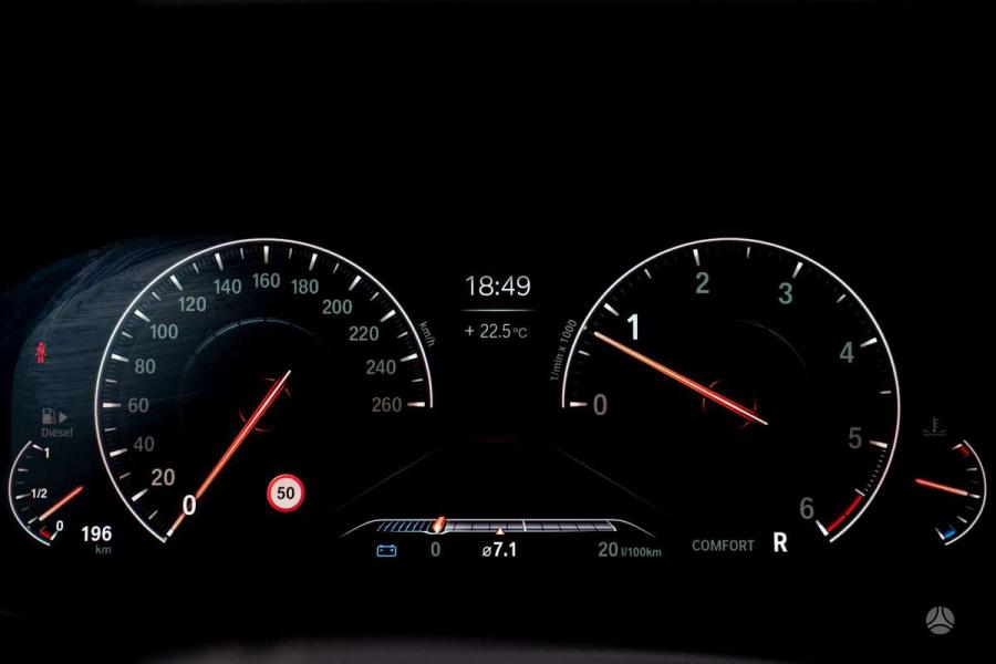 Grey BMW 530 2018 in Vilnius, with an engine capacity of 2.99 L and mileage of 186 thousand km for 21300 €, photo 27 on AUTOMOTO.COM.LV