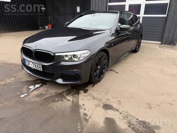 Grey BMW 530 2019 in Riga, with an engine capacity of 3.00 L and mileage of 123 thousand km for 26100 €, photo  on AUTOMOTO.COM.LV