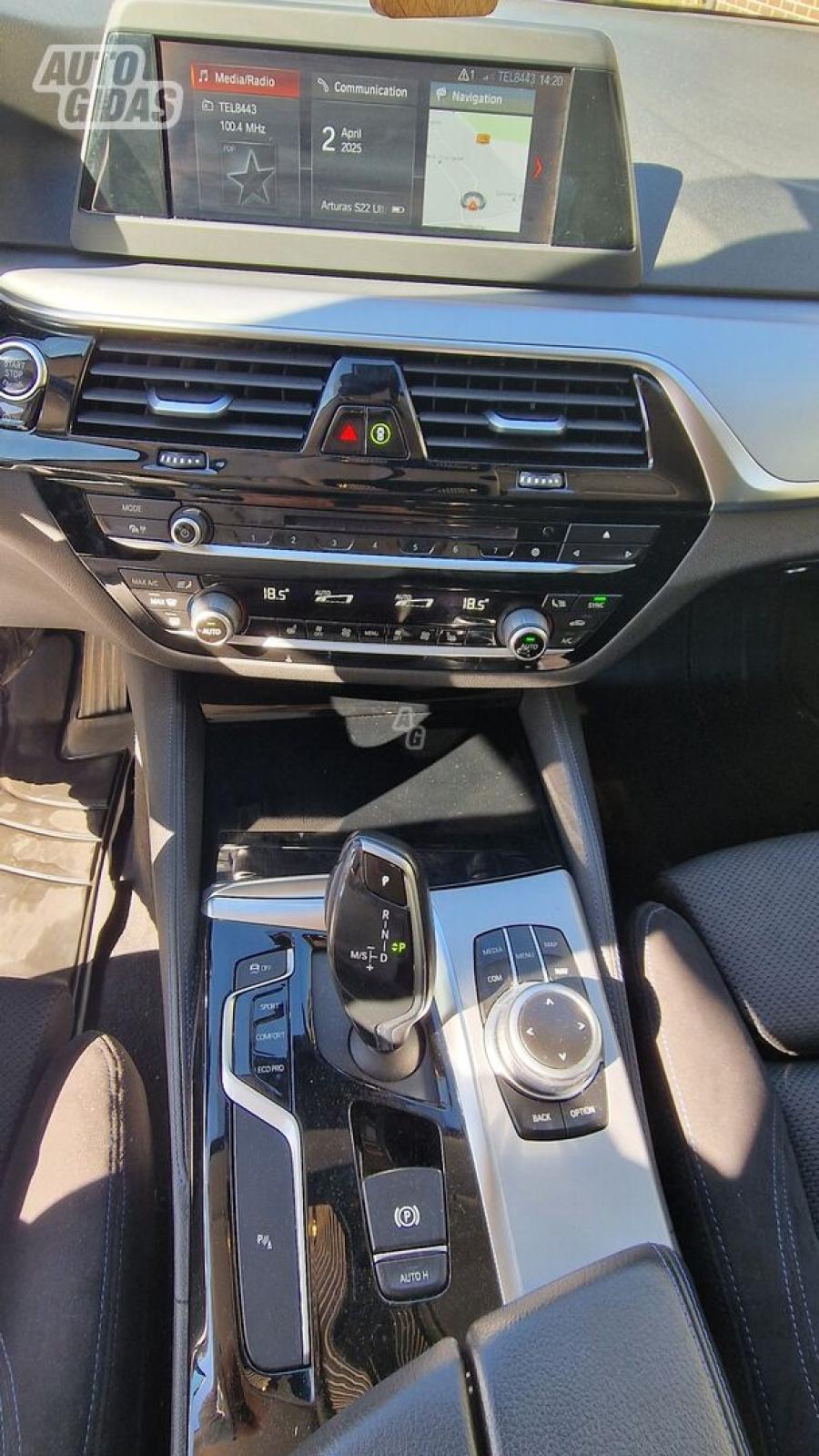 Grey BMW 530 2019 in Mazeikiai, with an engine capacity of 3.00 L and mileage of 239 thousand km for 17500 €, photo 8 on AUTOMOTO.COM.LV