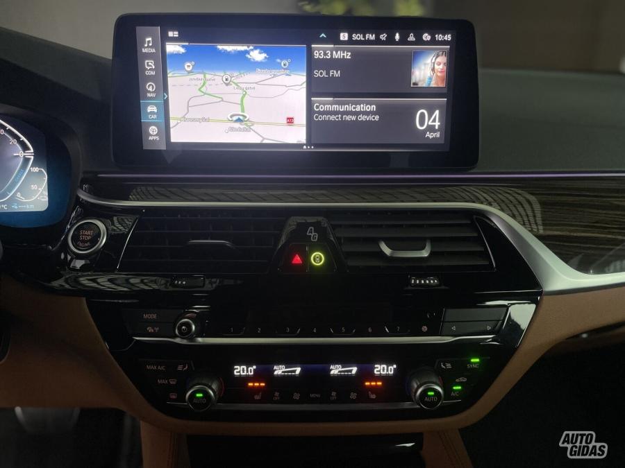 Grey BMW 530 2023 in Klaipeda, with an engine capacity of 2.00 L and mileage of 124 thousand km for 34953 €, photo 18 on AUTOMOTO.COM.LV