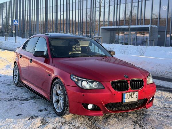 Red BMW 530 2006 in Vilnius, with an engine capacity of 3.00 L and mileage of 400 thousand km for 6499 €, photo 9 on AUTOMOTO.COM.LV