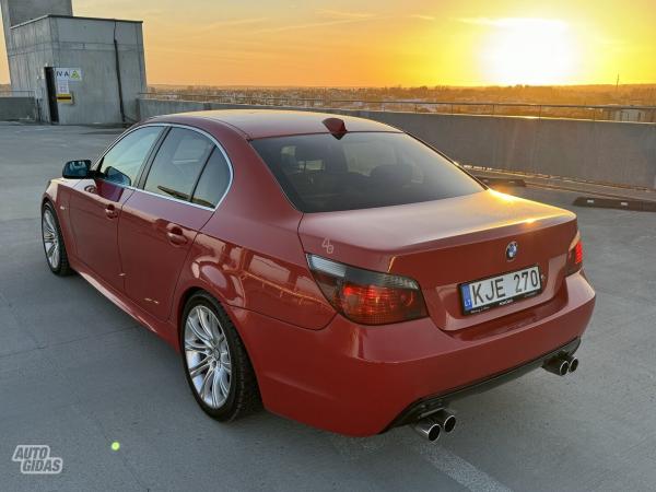 Red BMW 530 2006 in Vilnius, with an engine capacity of 3.00 L and mileage of 384 thousand km for 5300 €, photo 4 on AUTOMOTO.COM.LV