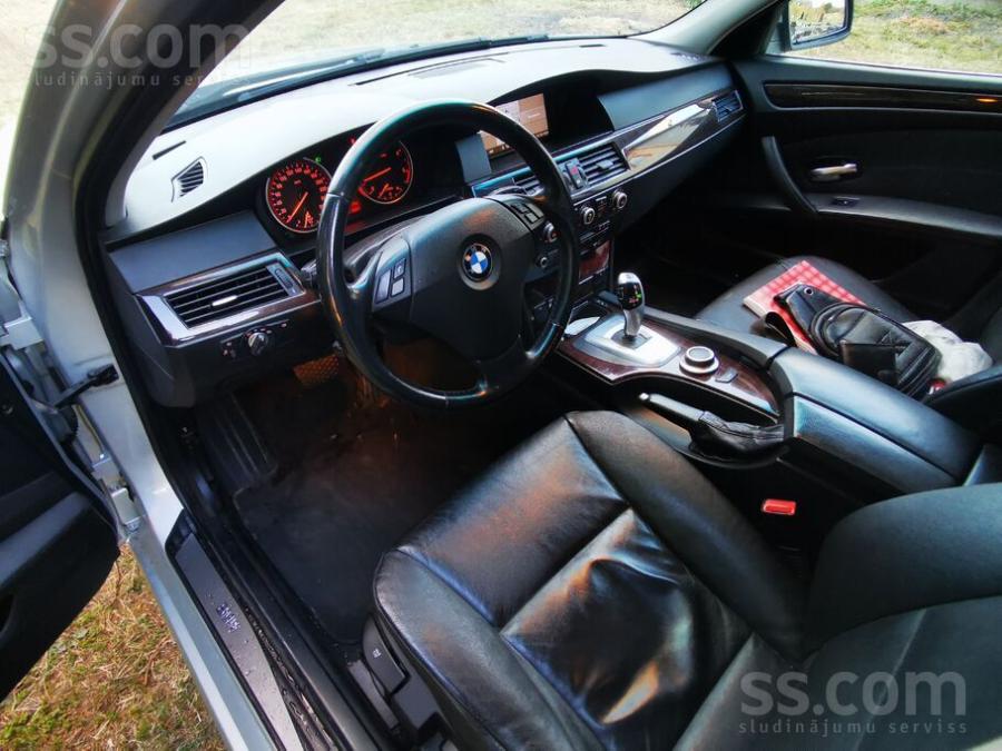 BMW 530 2007 in Riga, with an engine capacity of 3.00 L and mileage of 319 thousand km for 4500 €, photo 10 on AUTOMOTO.COM.LV