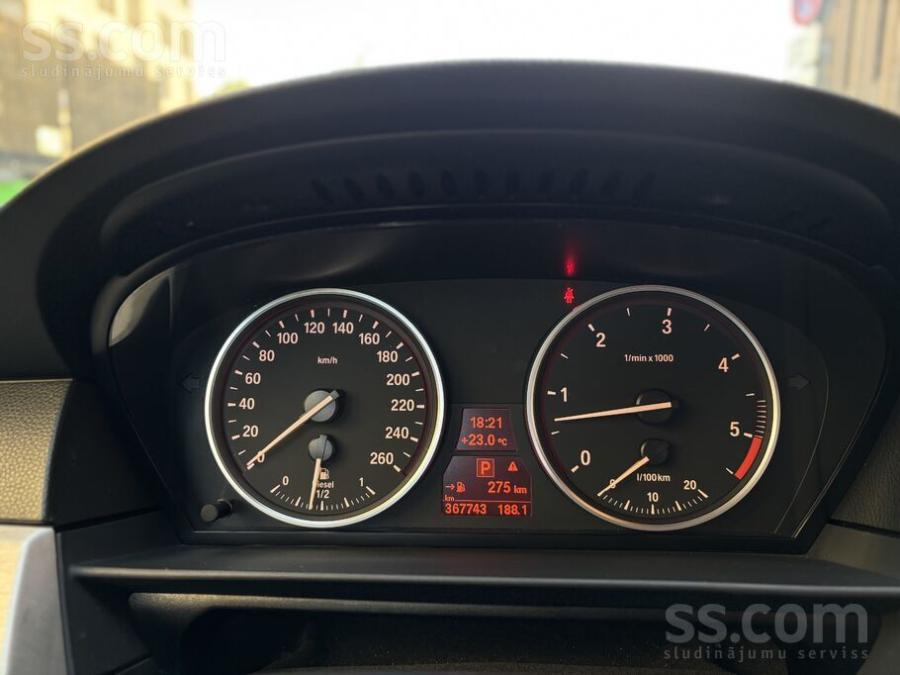 BMW 530 2007 in Riga, with an engine capacity of 3.00 L and mileage of 365 thousand km for 5900 €, photo 17 on AUTOMOTO.COM.LV