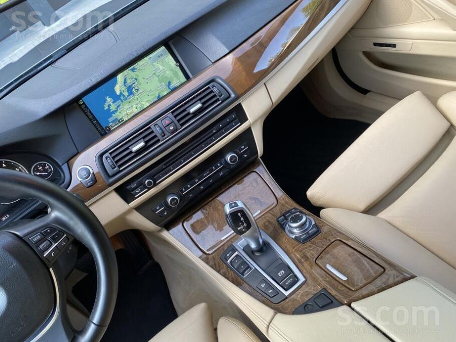 BMW 530 2013 in Riga, with an engine capacity of 3.00 L and mileage of 295 thousand km for 8480 €, photo 14 on AUTOMOTO.COM.LV