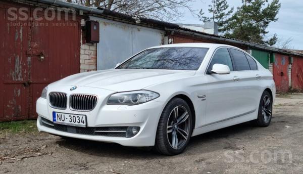 White BMW 530 2012 in Liepaja, with an engine capacity of 3.00 L and mileage of 207 thousand km for 9500 €, photo 2 on AUTOMOTO.COM.LV