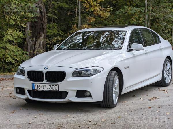 White BMW 530 2013 in Ogre, with an engine capacity of 3.00 L and mileage of 0 thousand km for 10200 €, photo 1 on AUTOMOTO.COM.LV