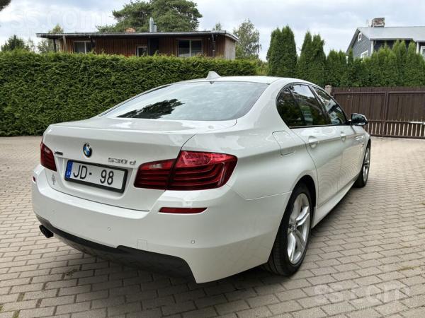 White BMW 530 2016 in Jurmala, with an engine capacity of 3.00 L and mileage of 101 thousand km for 16200 €, photo 6 on AUTOMOTO.COM.LV
