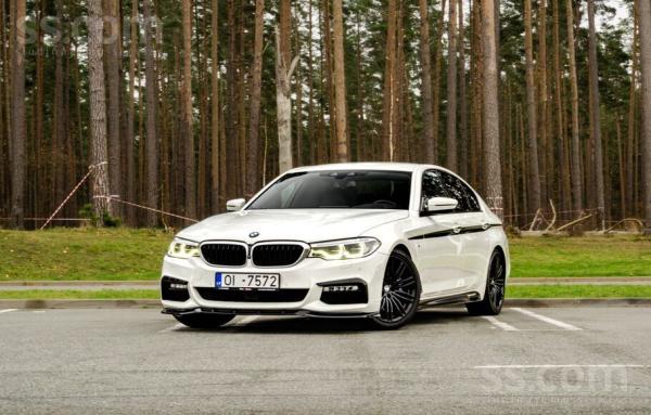 White BMW 530 2017 in Riga, with an engine capacity of 2.00 L and mileage of 120 thousand km for 25190 €, photo 4 on AUTOMOTO.COM.LV