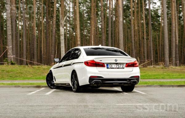 White BMW 530 2017 in Riga, with an engine capacity of 2.00 L and mileage of 120 thousand km for 25190 €, photo 8 on AUTOMOTO.COM.LV