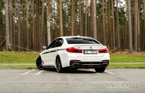 White BMW 530 2017 in Riga, with an engine capacity of 2.00 L and mileage of 120 thousand km for 25190 €, photo 8 on AUTOMOTO.COM.LV