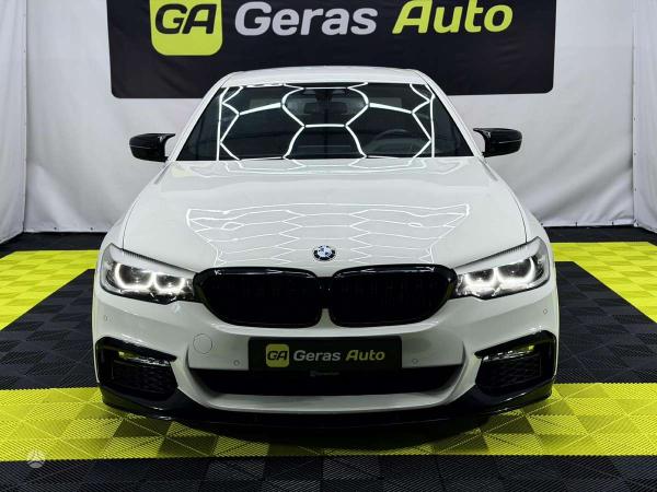 White BMW 530 2017 in Vilnius, with an engine capacity of 2.00 L and mileage of 149 thousand km for 22450 €, photo 2 on AUTOMOTO.COM.LV