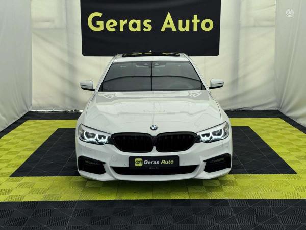 White BMW 530 2017 in Vilnius, with an engine capacity of 2.00 L and mileage of 96 thousand km for 22890 €, photo 7 on AUTOMOTO.COM.LV